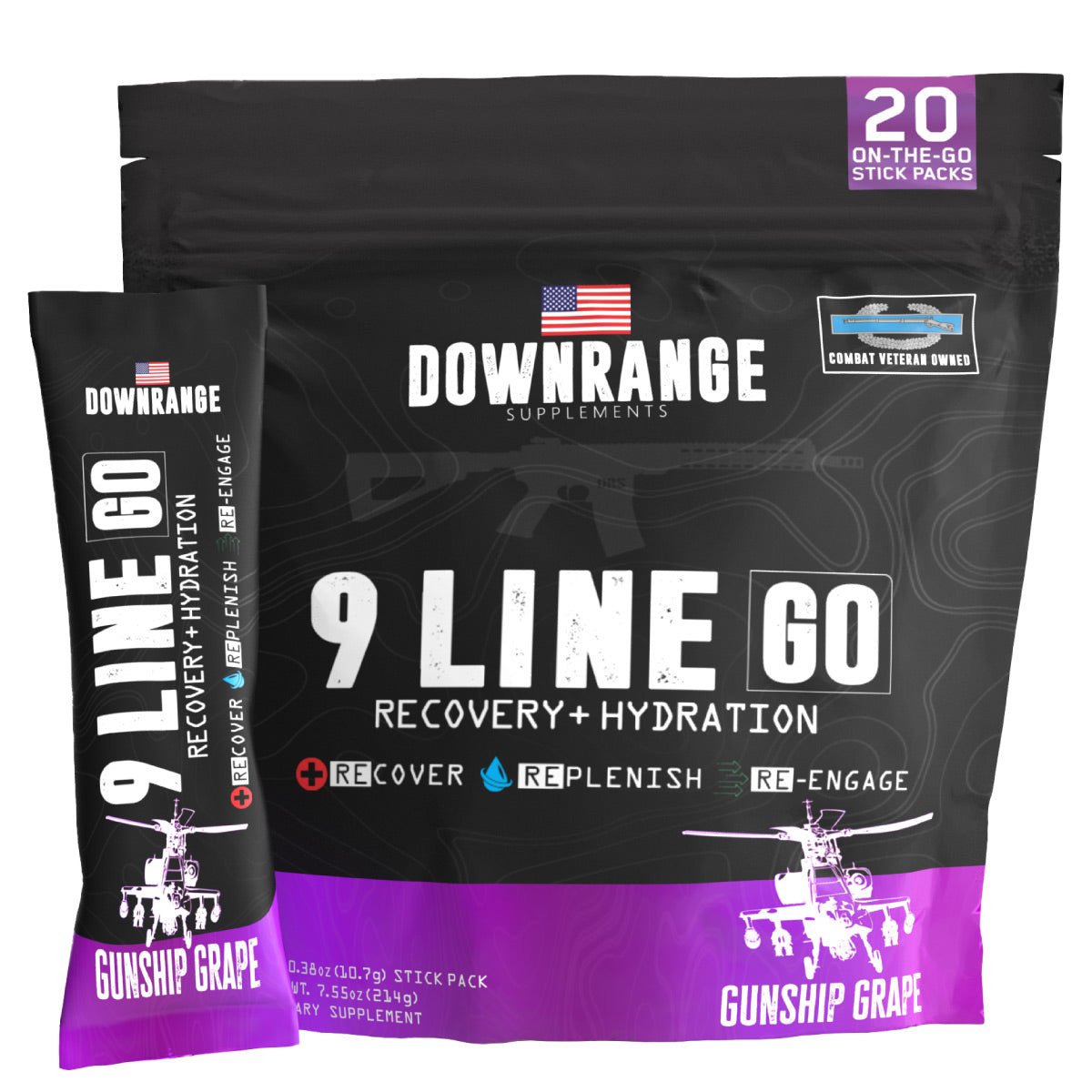 9 Line Go | Recovery + Hydration - DownRange Supplements