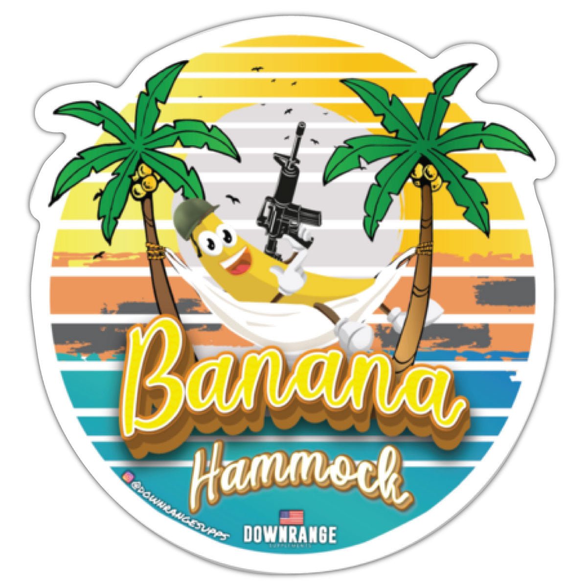 BANANA HAMMOCK STICKER | DownRange Supplements